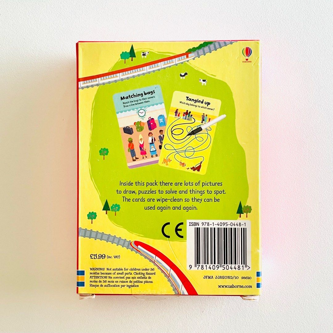 Usborne Activity Cards Set - 100 Things for Little Children to do on a ...