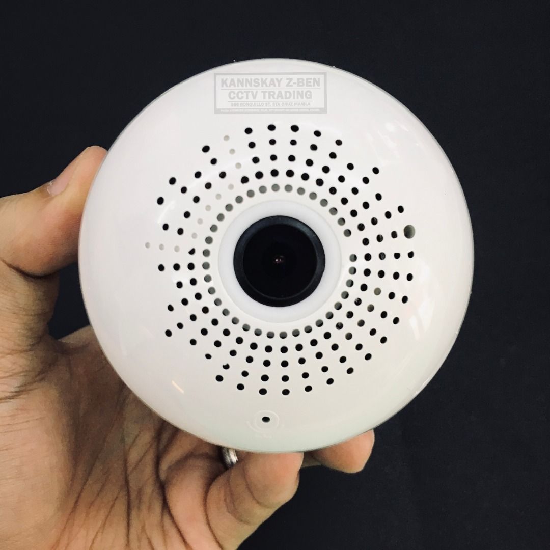 V380 WIFI IP Camera V13-B Light Bulb Fish Eye Camera 360°Panoramic Bulb ...