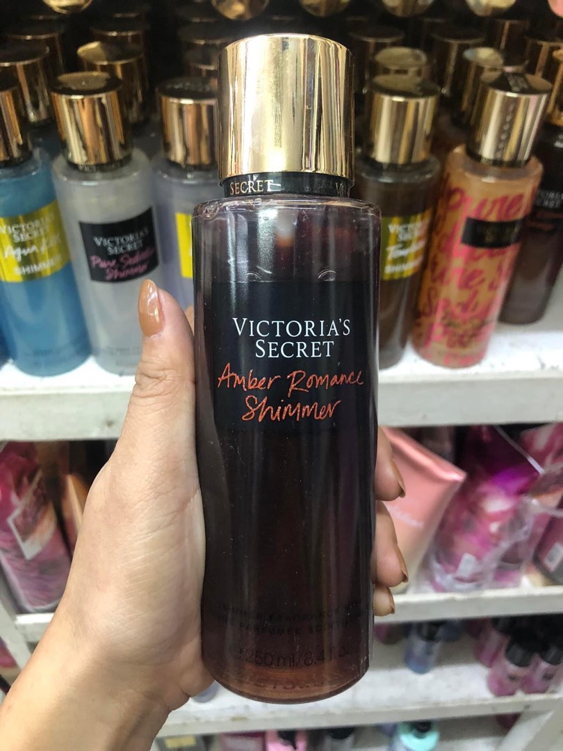 VICTORIA'S SECRET AMBER ROMANCE SHIMMER FRAGRANCE MIST 250ml, Beauty & Personal Care, Fragrance ...