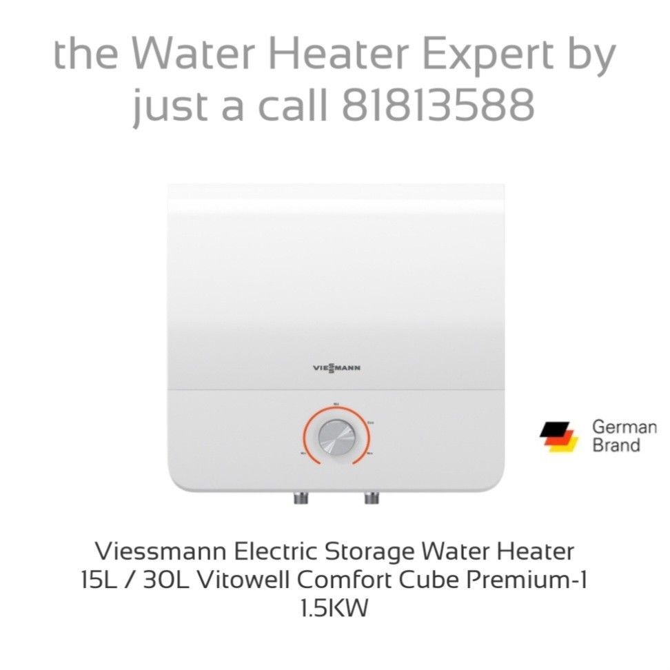 Viessmann Electric Storage Water Heater 15L Vitowell Comfort Cube ...