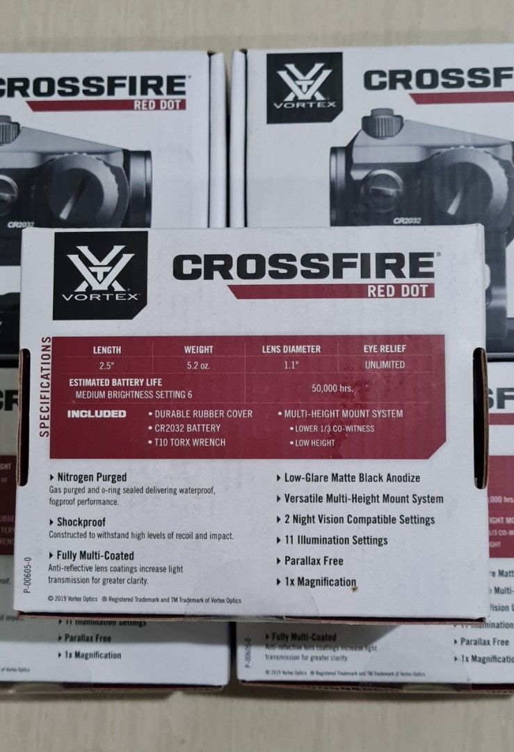 Vortex Crossfire Gen2 Red Dot 2MOA Authentic on Carousell