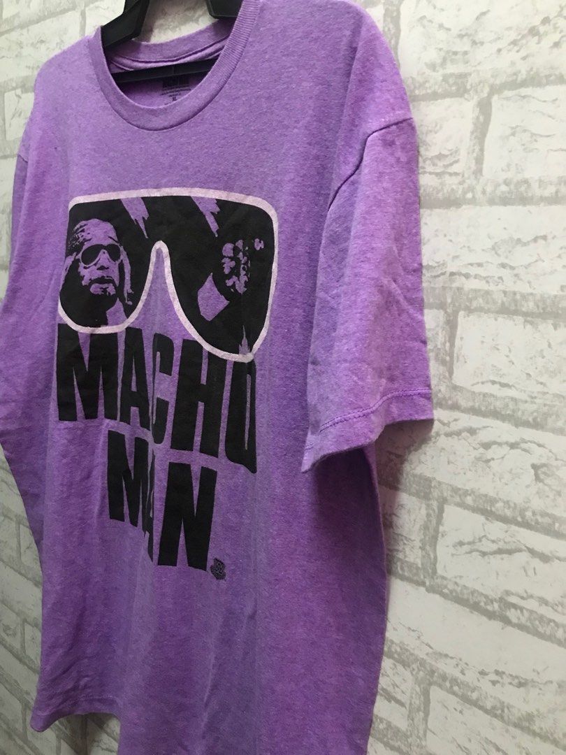 WWE MACHO MAN TSHIRT, Men's Fashion, Tops & Sets, Tshirts & Polo Shirts ...