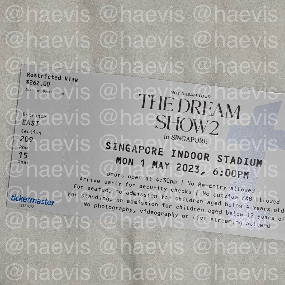 x1 cat 7 (restricted view), sec 209 - NCT DREAM THE DREAM SHOW 2 in ...