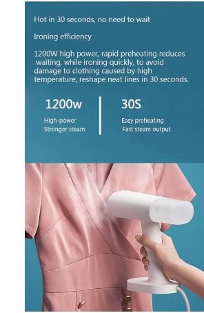 XIAOMI MIJIA Handheld Garment Steamer Portable Mini Hand Stim Iron ...