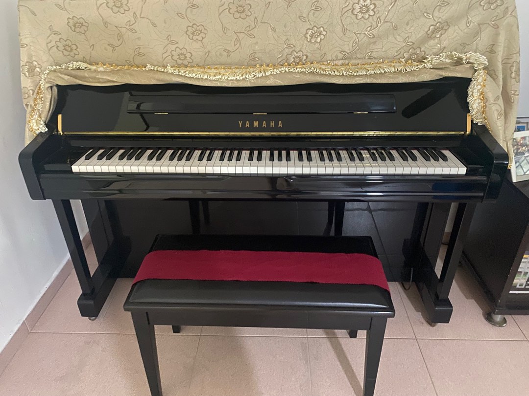 Yamaha Piano Upright U1J PE B/HTR, Hobbies & Toys, Music & Media, Musical Instruments on Carousell