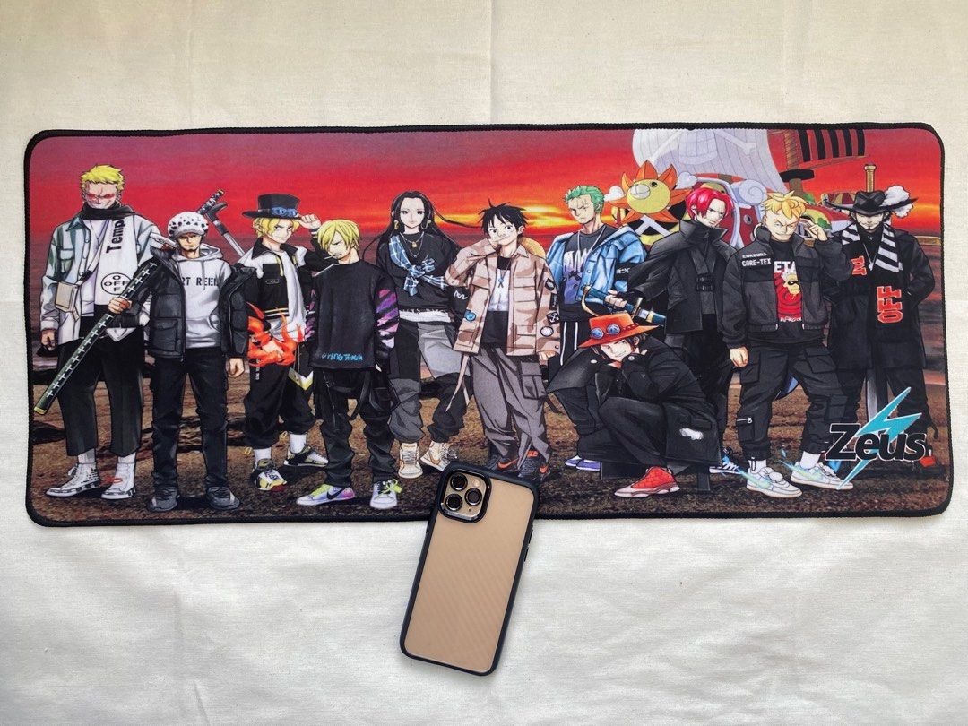 Zeus One Piece Mouse Pad Extended Mouse Mat Gaming Mouse Anime ...