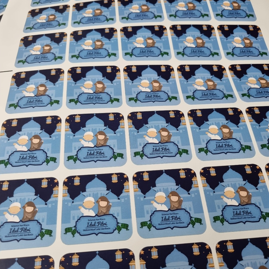 10 PCS Hari Raya Sticker (5 CM DIAMETER), Hobbies & Toys, Stationery ...