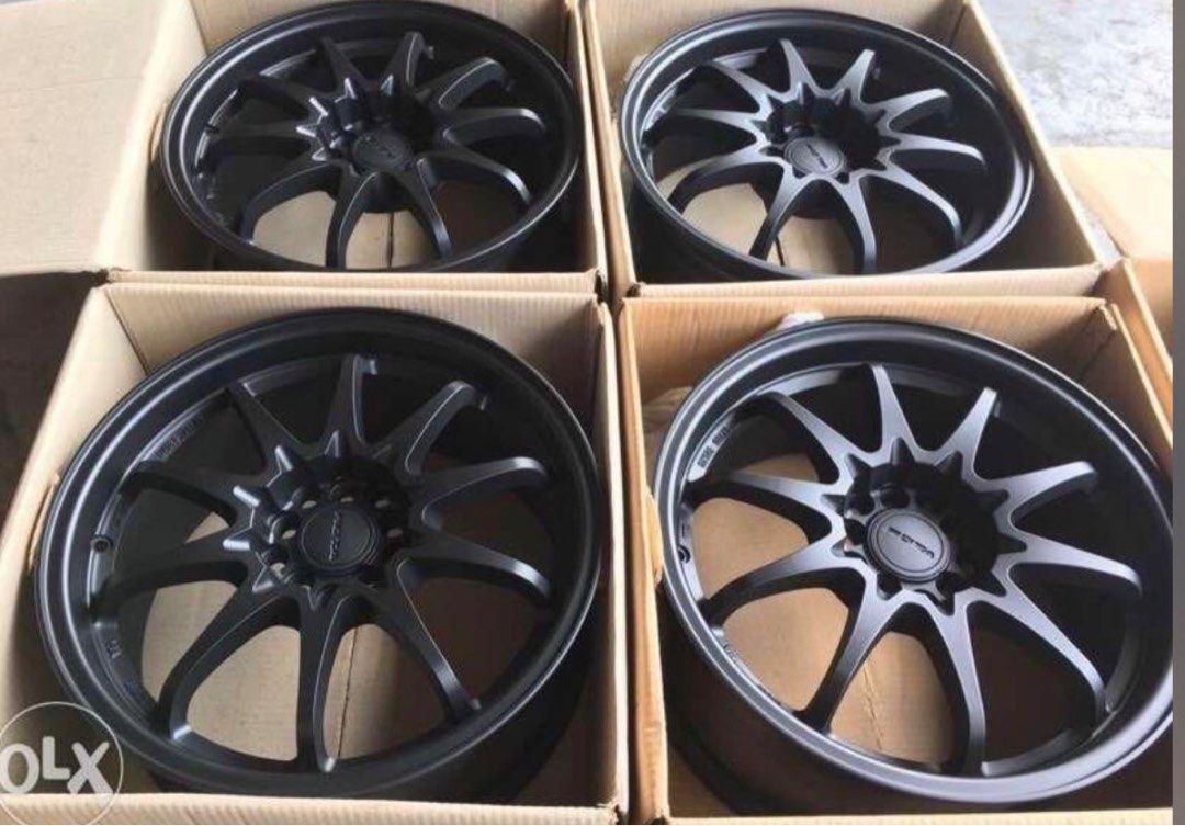 17” Rota Fighter 10 Flatblack 5Holes pcd 100-114 Brandnew orig, Car ...