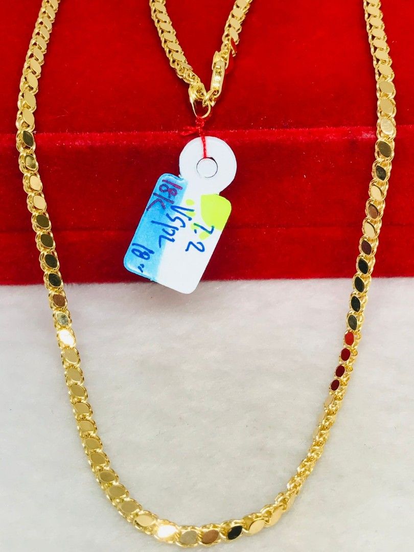 18K Saudi Gold Necklace on Carousell