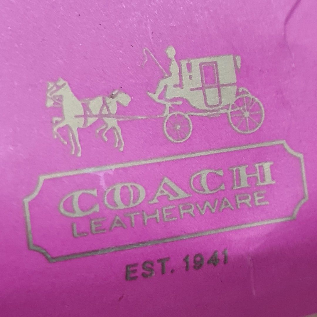 1 PC. COACH LEATHERWARE EST. 1941 BALL POINT PEN IN WHITE-GOLD PLATED ...