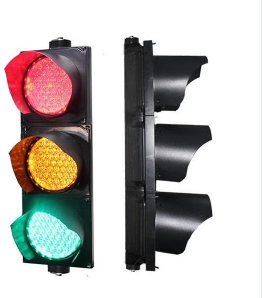 200mm full ball traffic light red+amber+green color, 3 aspects, cobweb ...