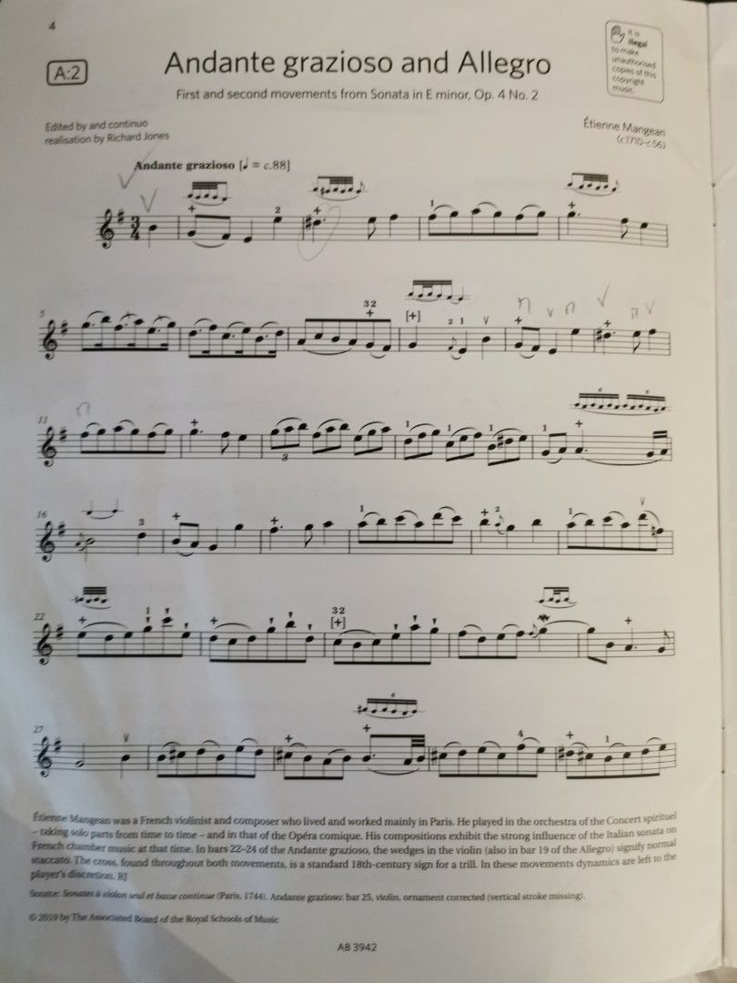 2020 - 2023 ABRSM Grade 7 Violin Exam Pieces, Hobbies & Toys, Music ...