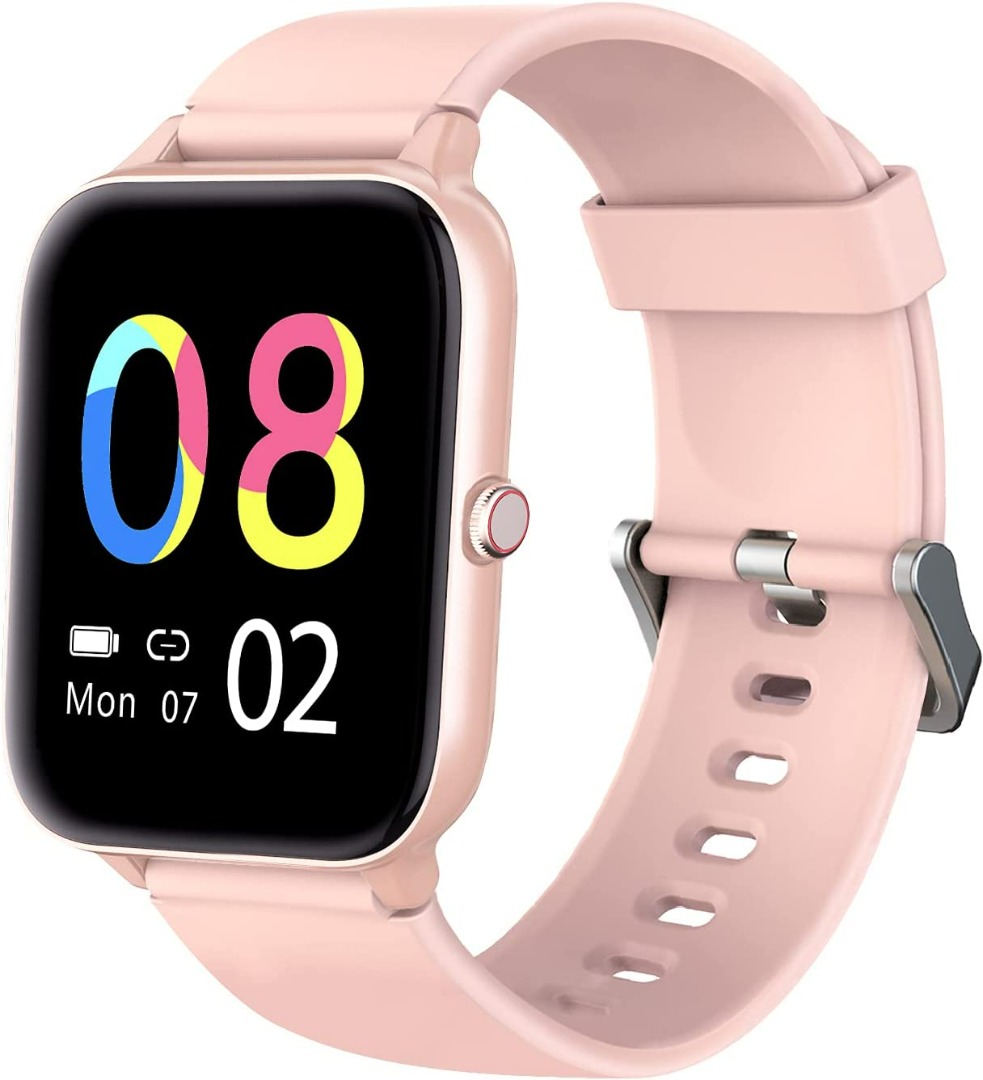 2618) IOWODO 1.69 INCH HD TOUCH SCREEN FITNESS SMART WATCH WITH HEART ...