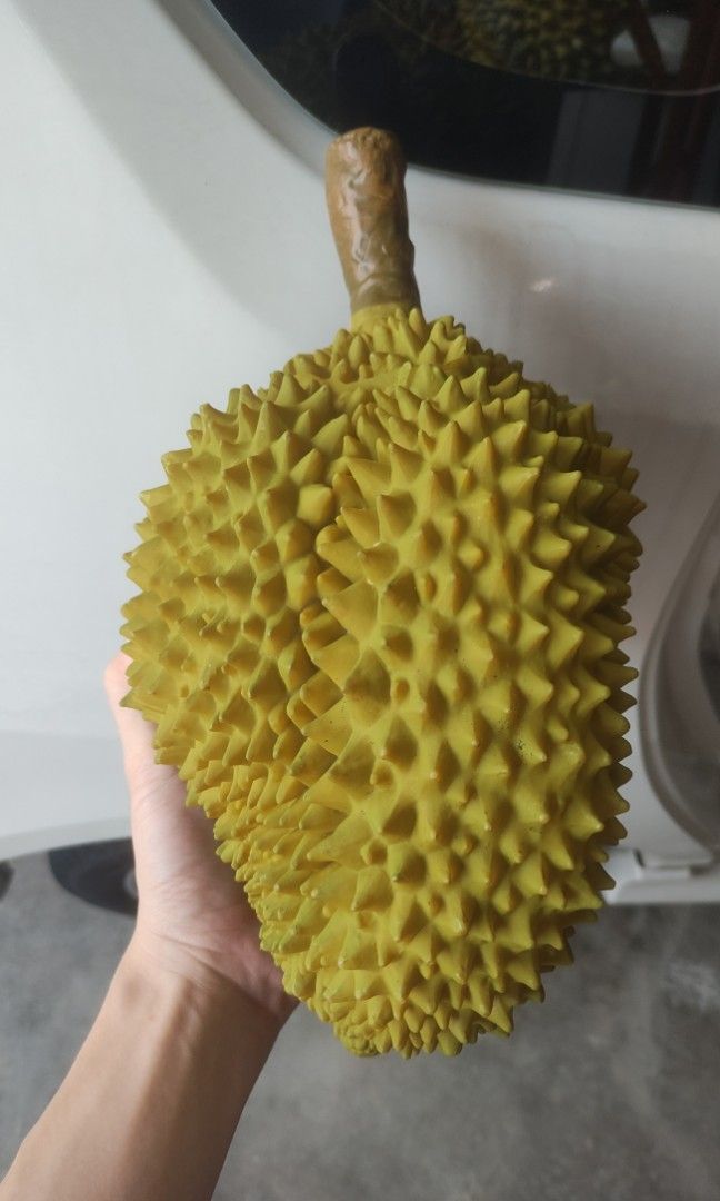 Artificial Durian Musang King Simulation Fruit Toy Buah Fake Palsu Rubber made Hadiah Gift Fake ...