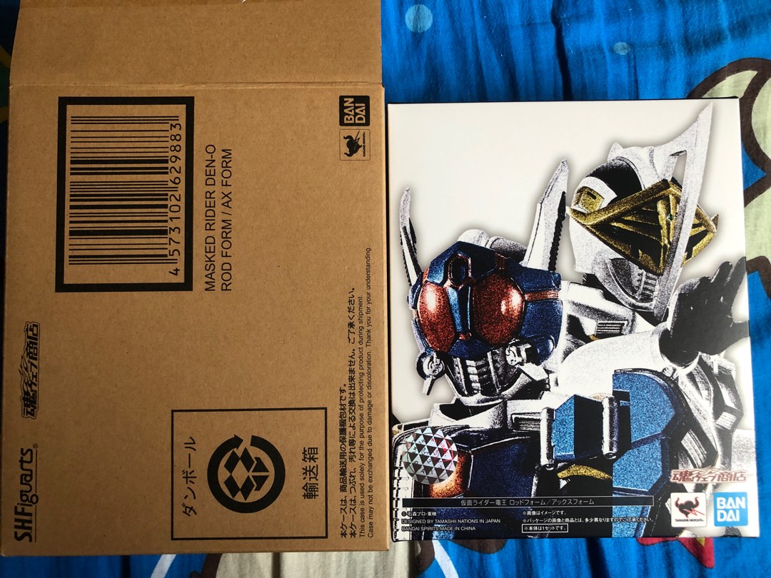 全新日版 shf kamen rider DEN-O ROD FORM /AX FORM 電王真骨, 興趣及遊戲, 玩具 & 遊戲類 ...