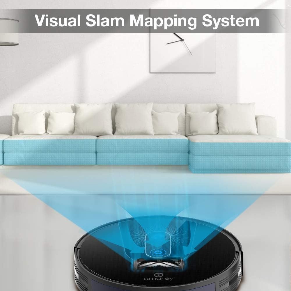 amarey A900 Robot Vacuum Cleaner,Strong Suction,Wi-Fi Connected, App ...