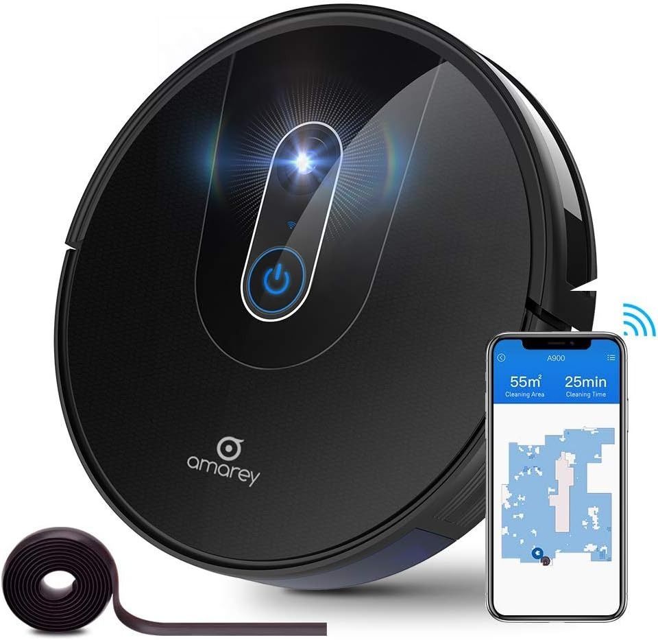 amarey A900 Robot Vacuum Cleaner,Strong Suction,Wi-Fi Connected, App ...