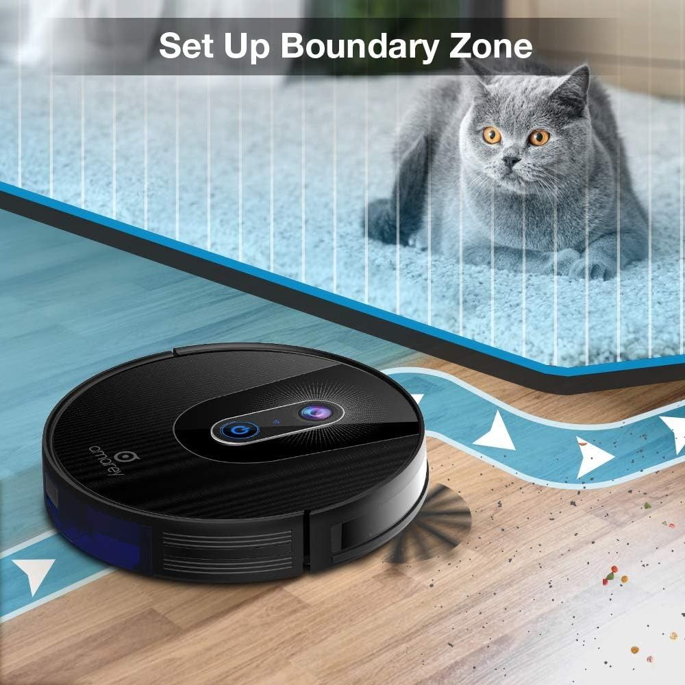 amarey A900 Robot Vacuum Cleaner,Strong Suction,Wi-Fi Connected, App ...