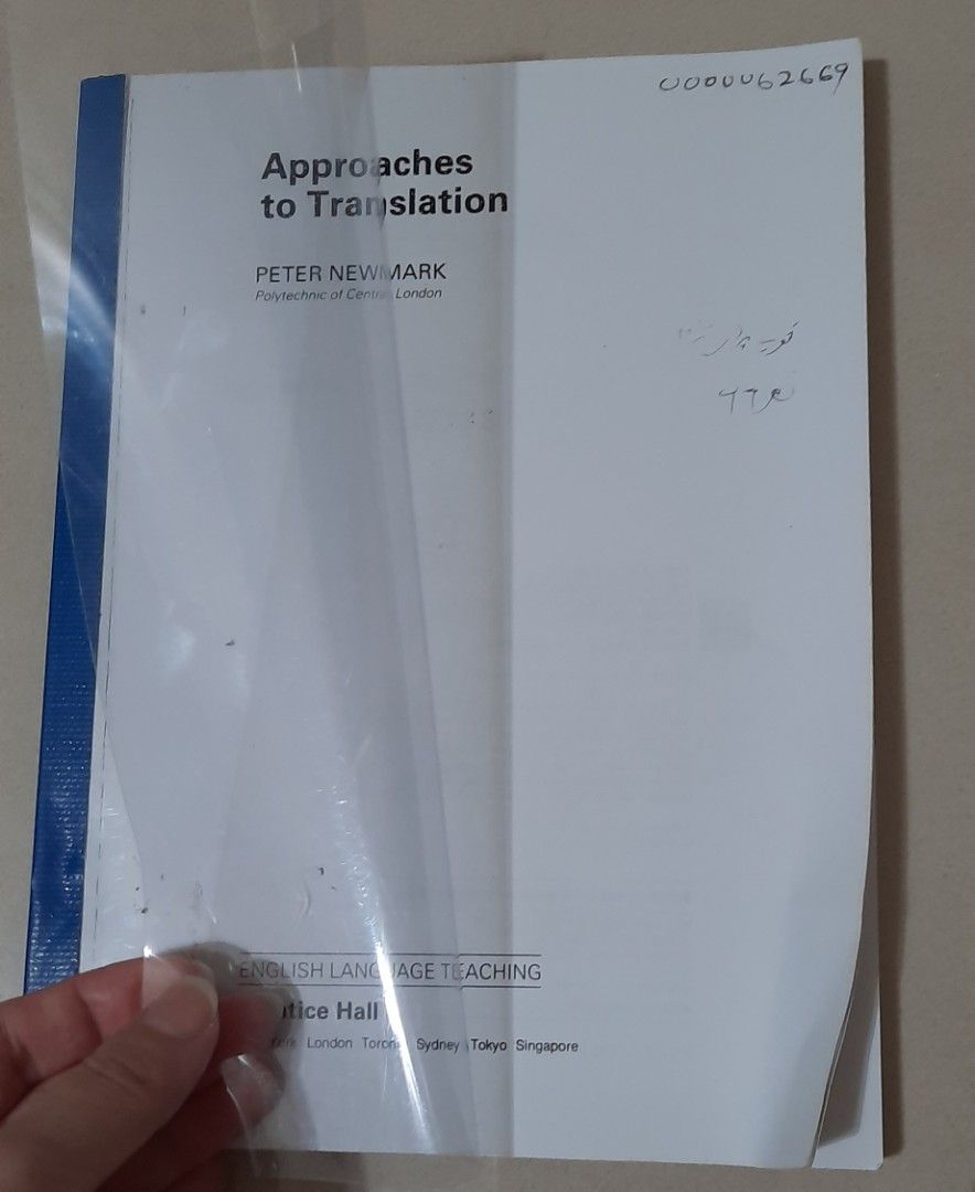 Approaches to Translation by Peter Newmark, Hobbies & Toys, Books & Magazines, Textbooks on ...