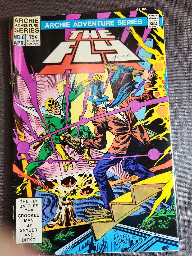 Archie Adventure Series The Fly #6 (1983), Hobbies & Toys, Books ...