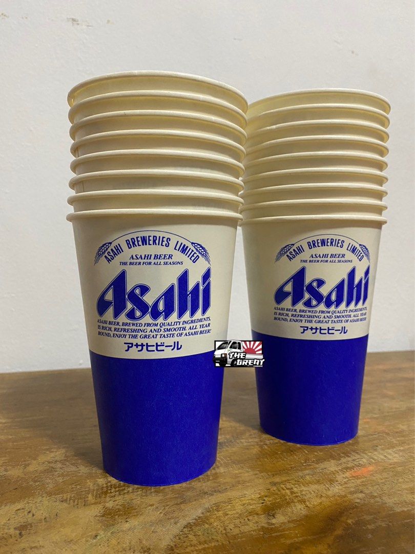 Asahi Paper Cups, Hobbies & Toys, Memorabilia & Collectibles, Vintage ...