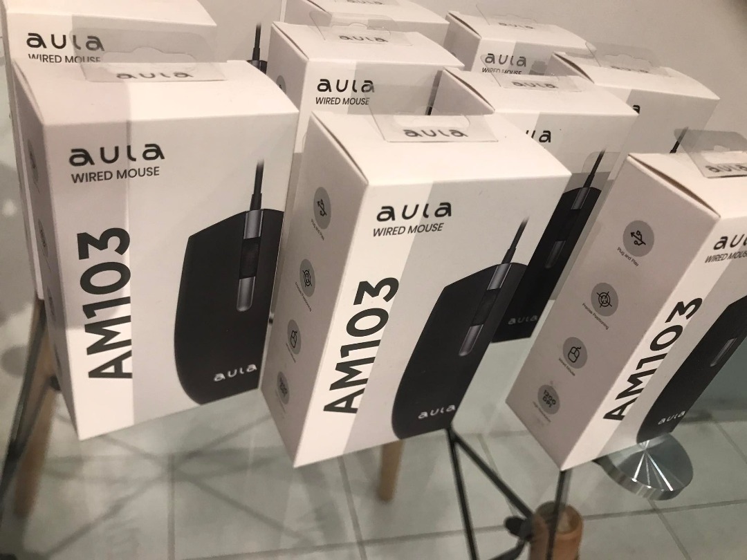 Aula AM103 Wired Mouse USB Black, Computers & Tech, Parts & Accessories ...