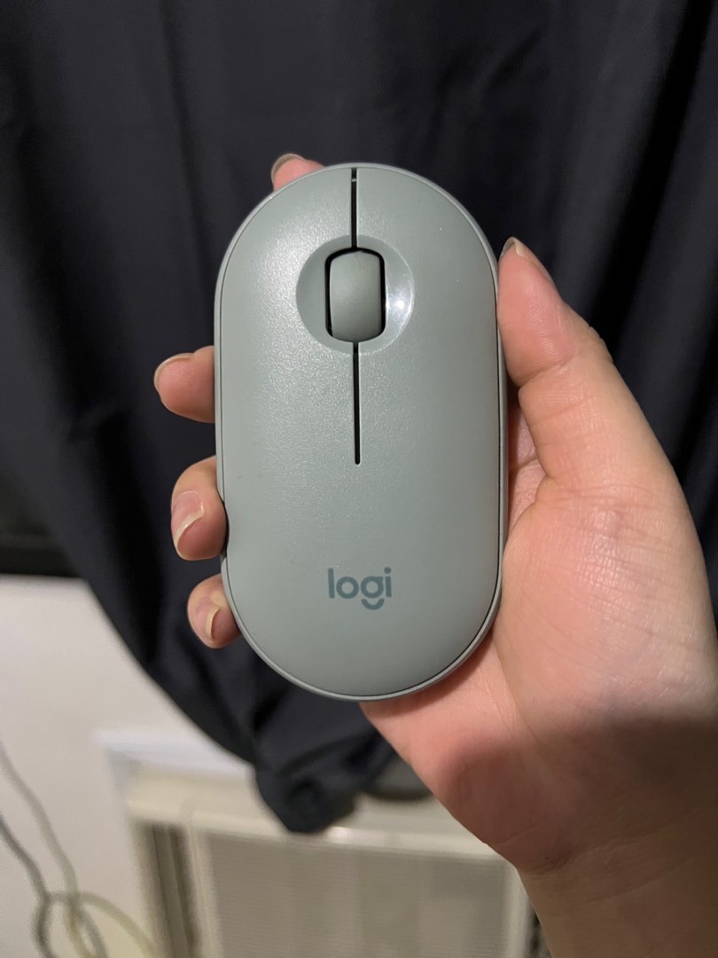 Authentic Logitech Pebble M350 in Eucalyptus on Carousell