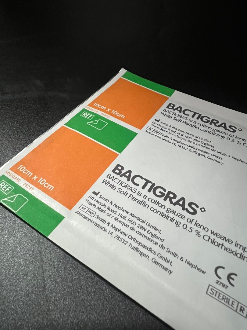 BACTIGRAS 10X10, Health & Nutrition, Medical Supplies & Tools on Carousell