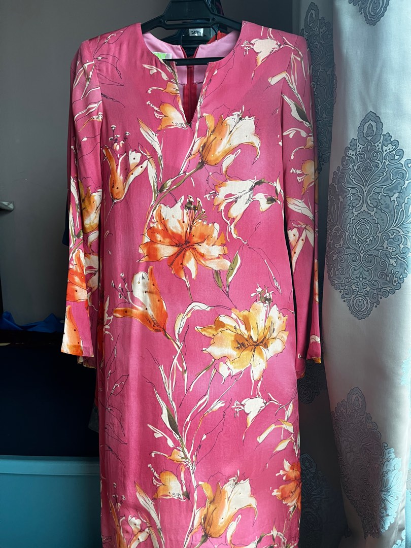 Baju Kurung/Moden RAYA 2023, Chiffon, Beaded, Women's Fashion, Muslimah ...