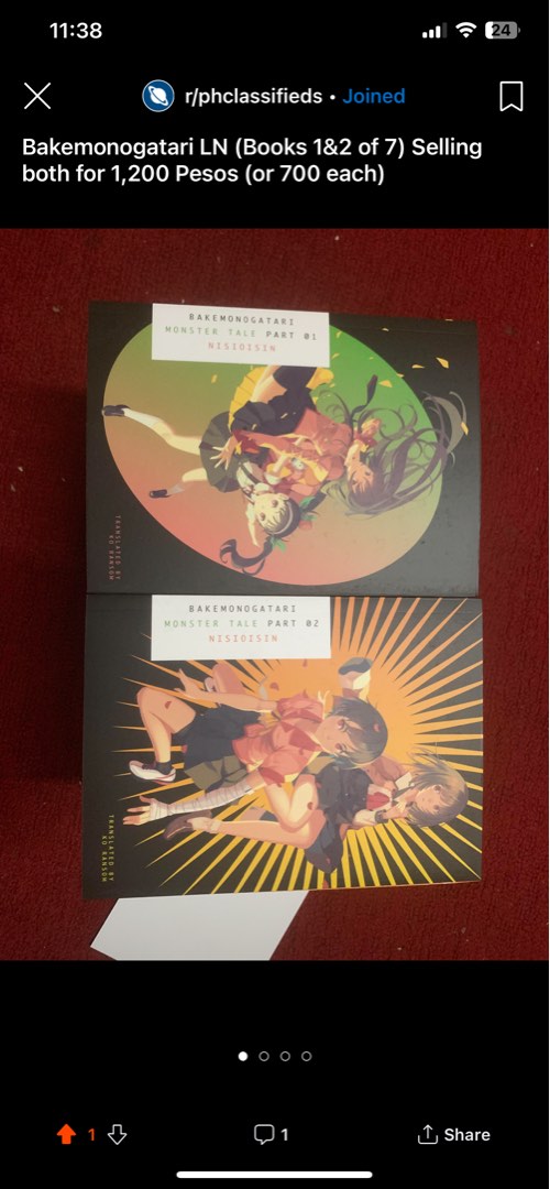 Bakemonogatari LN Vol 1&2, Hobbies & Toys, Books & Magazines, Fiction ...