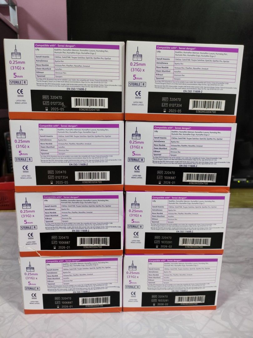 BD Micro-Fine 5 mm Pen Needles ( $40/Box ), Health & Nutrition, Medical ...