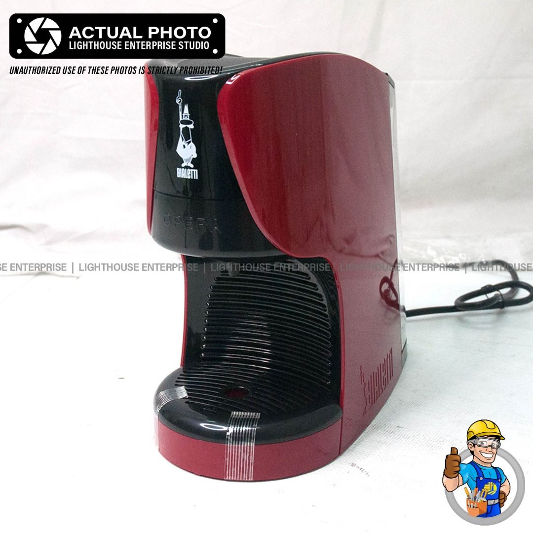 BIALETTI 1450W Espresso Machine Opera MONO System (CF-45-Red, CF-45 ...