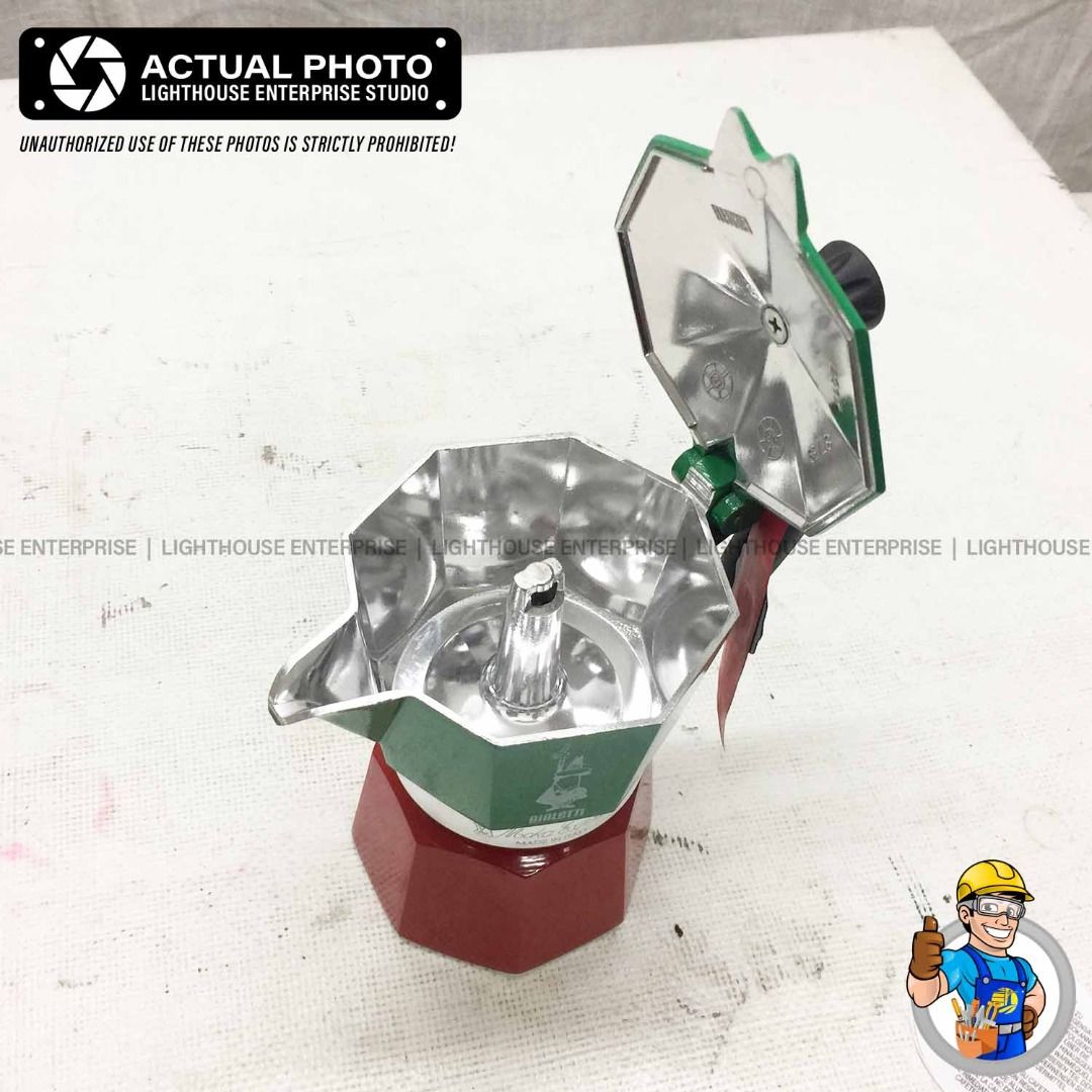 BIALETTI 3cups Moka Express Tricolour Mokapot / Moka Express Stove Top ...