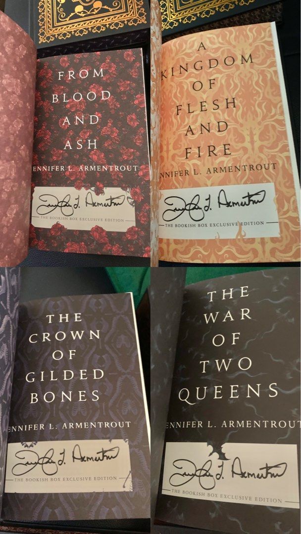 Bookish Box From Blood and Ash Series by Jennifer Armentrout, Hobbies ...