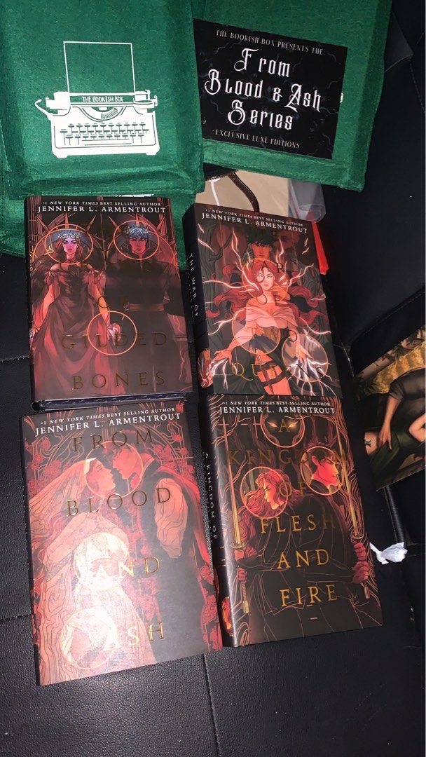 Bookish Box From Blood and Ash Series by Jennifer Armentrout, Hobbies ...