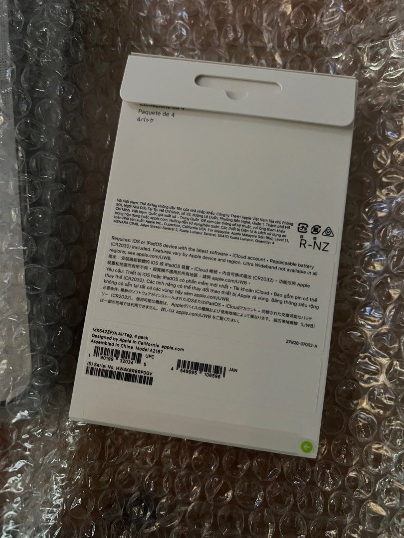 *Brand New* Apple AirTags 4 pack, Mobile Phones & Gadgets, Other ...