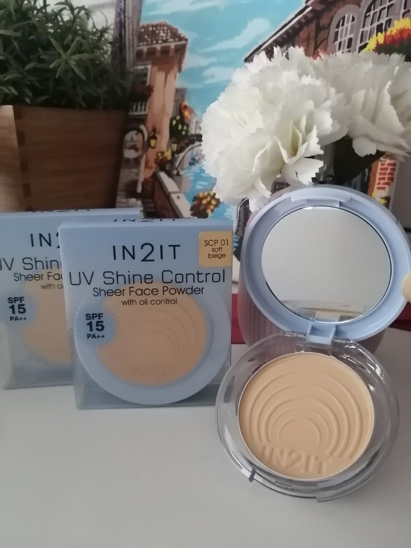 Brand New IN2IT UV Shine Control Sheer Face Powder, Beauty & Personal ...