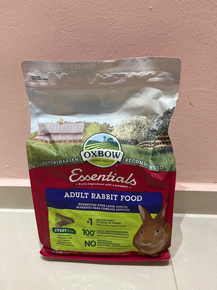 Brand new Oxbow adult rabbit food, Pet Supplies, Pet Food on Carousell