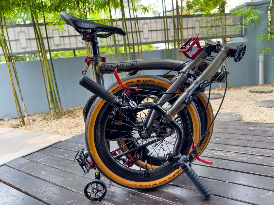 Brompton Raw Lacquer full mod, Sports Equipment, Bicycles & Parts ...