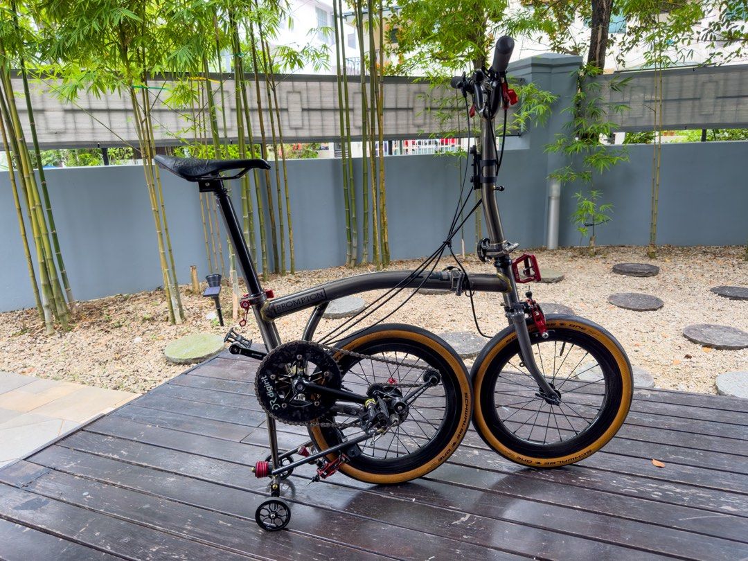 Brompton Raw Lacquer full mod, Sports Equipment, Bicycles & Parts ...