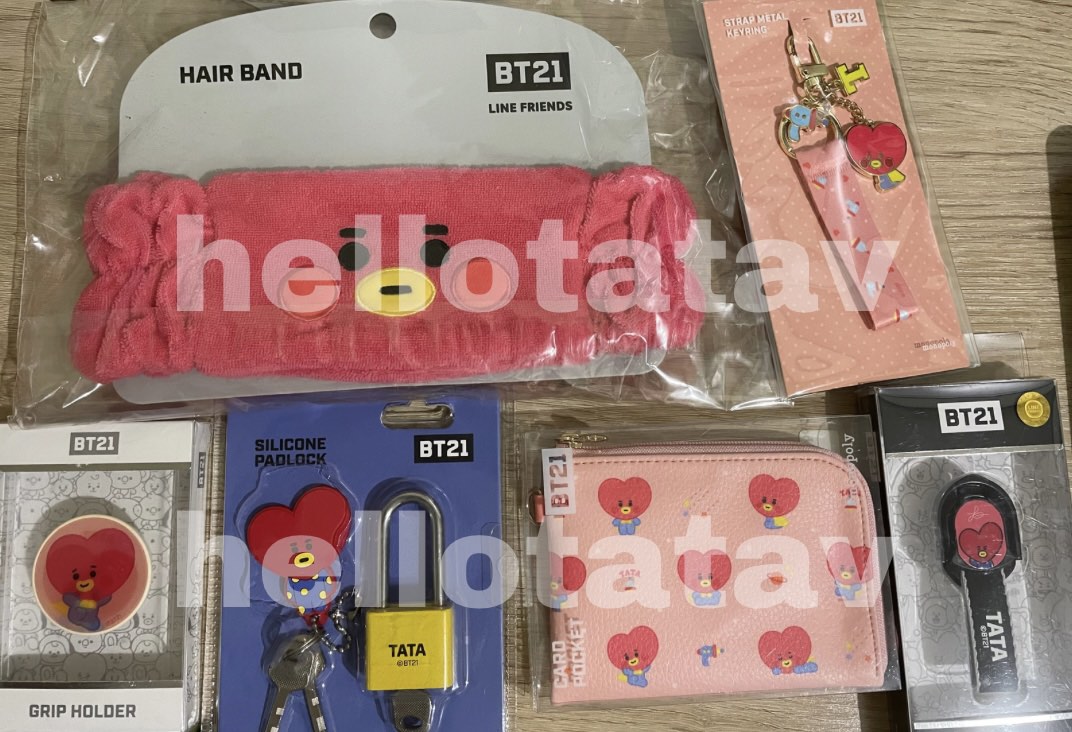 BT21 Line Friends Tata Set, Hobbies & Toys, Memorabilia & Collectibles ...