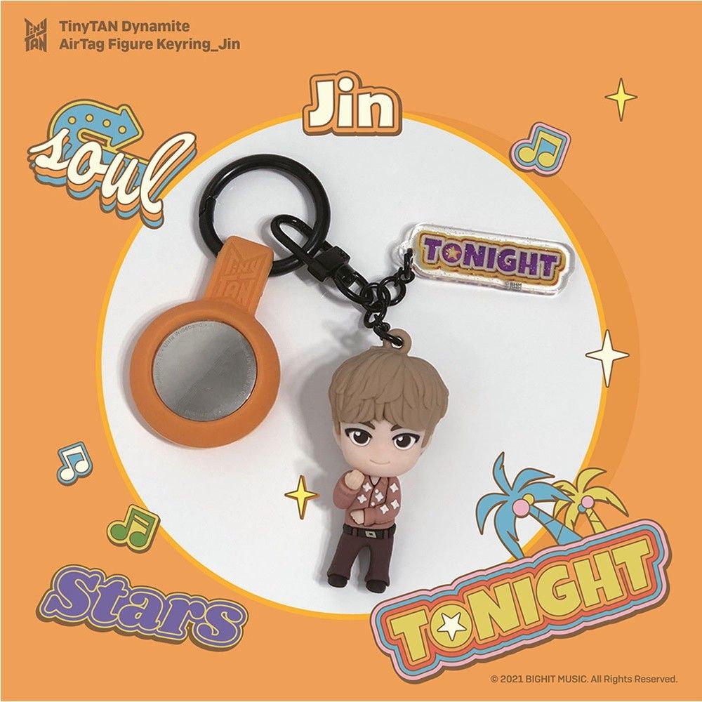 BTS TinyTAN Dynamite Keychain Airtag Figure, Hobbies & Toys, Memorabilia & Collectibles, K-Wave ...