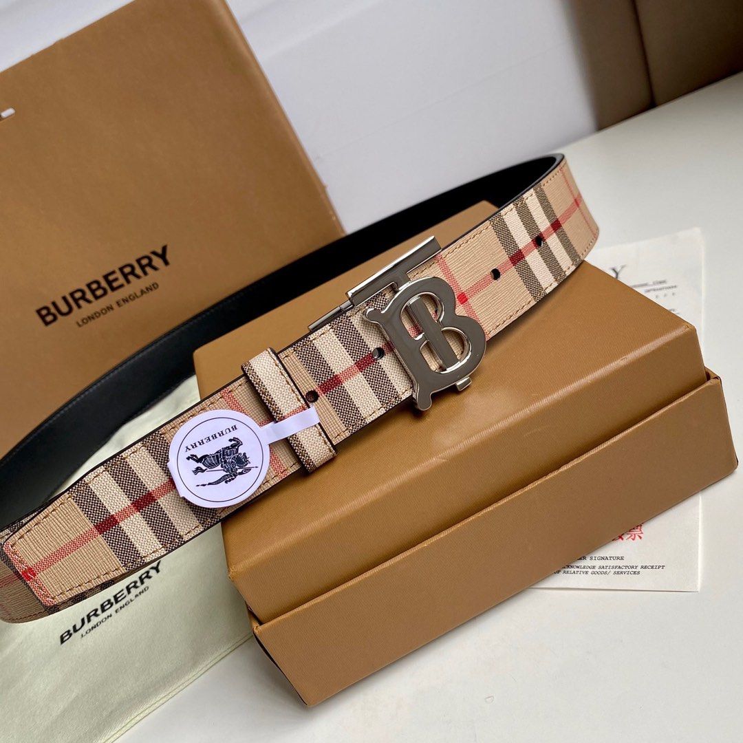 BURBERRY BELT REVERSIBLE 3.5cm (Pm for sizes), Luxury, Accessories on ...