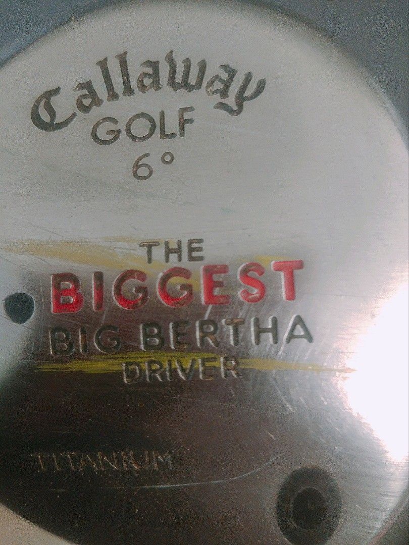 Callaway - Biggest Big Bertha 380cc Driver from USA - 6 degree loft ...