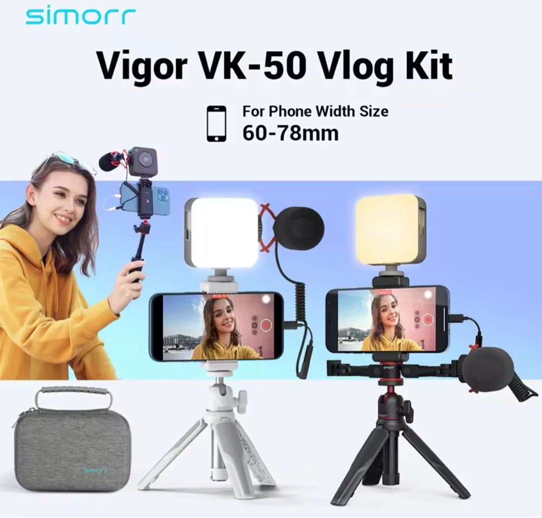 Camera Mobile Phone Tripod Vlogging Set, Mobile Phones & Gadgets, Other ...