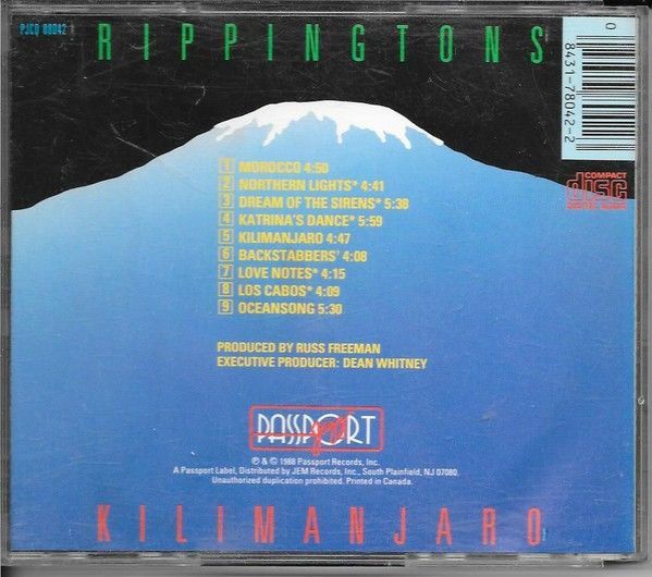 CD JAZZ / 1988 US PRESS GRP - THE RIPPINGTONS _ KILIMANJARO ( NO INLAY ...