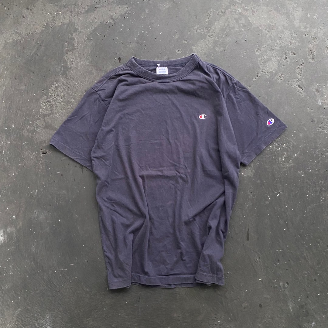 CHAMPION BASIC LOGO, Men's Fashion, Tops & Sets, Tshirts & Polo Shirts on Carousell