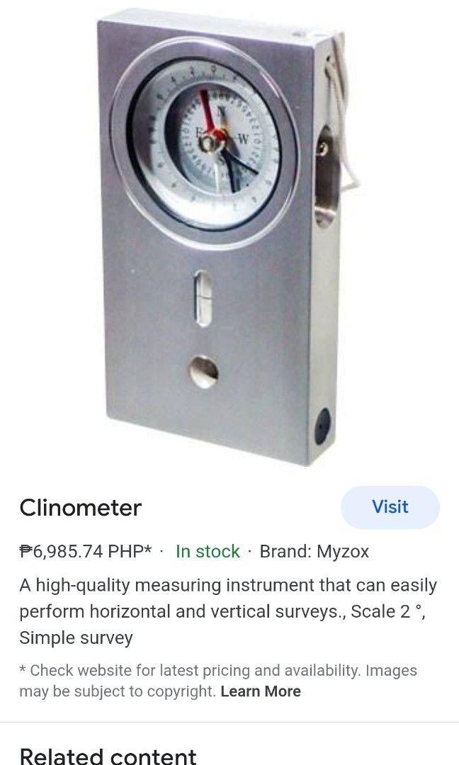 Clinometer, Commercial & Industrial, Construction Tools & Equipment on ...