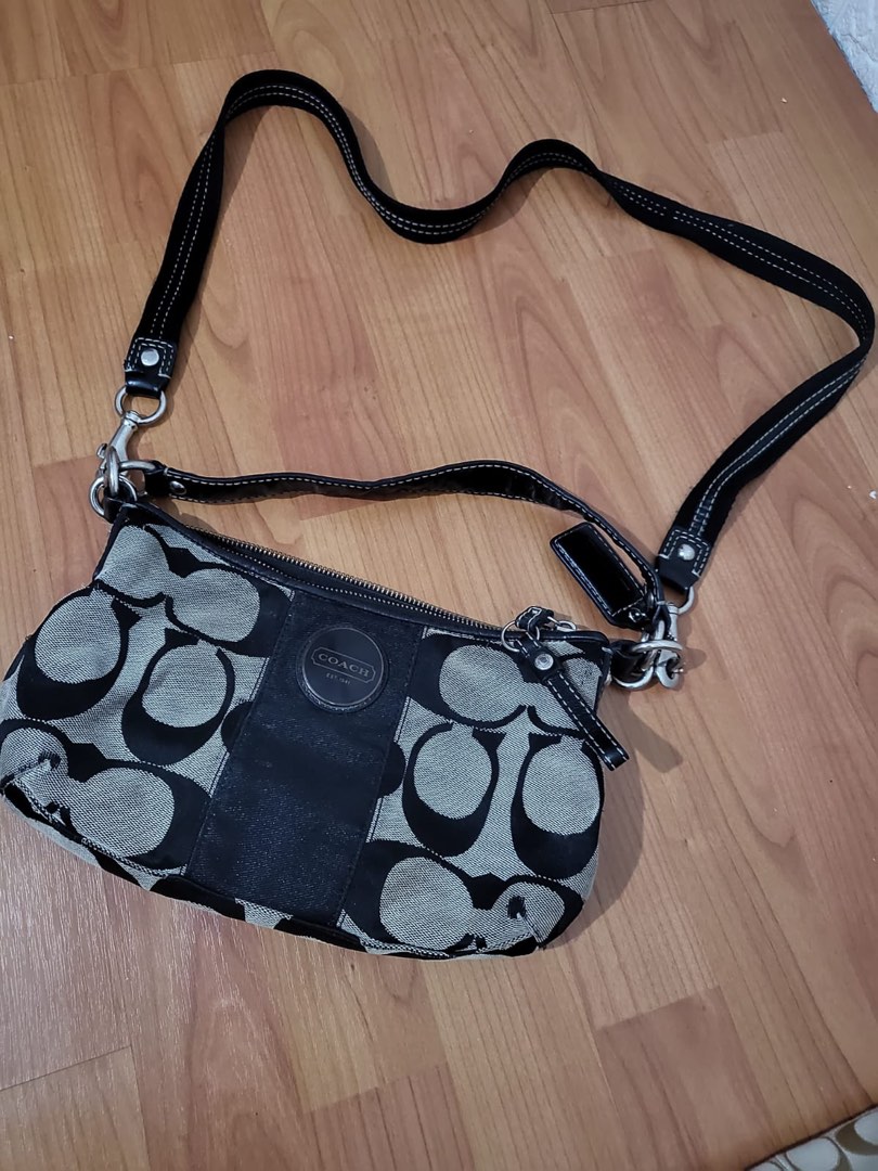 Coach Sling Bag - COACH Signature Stripe Demi Crossbody Bag, Luxury ...