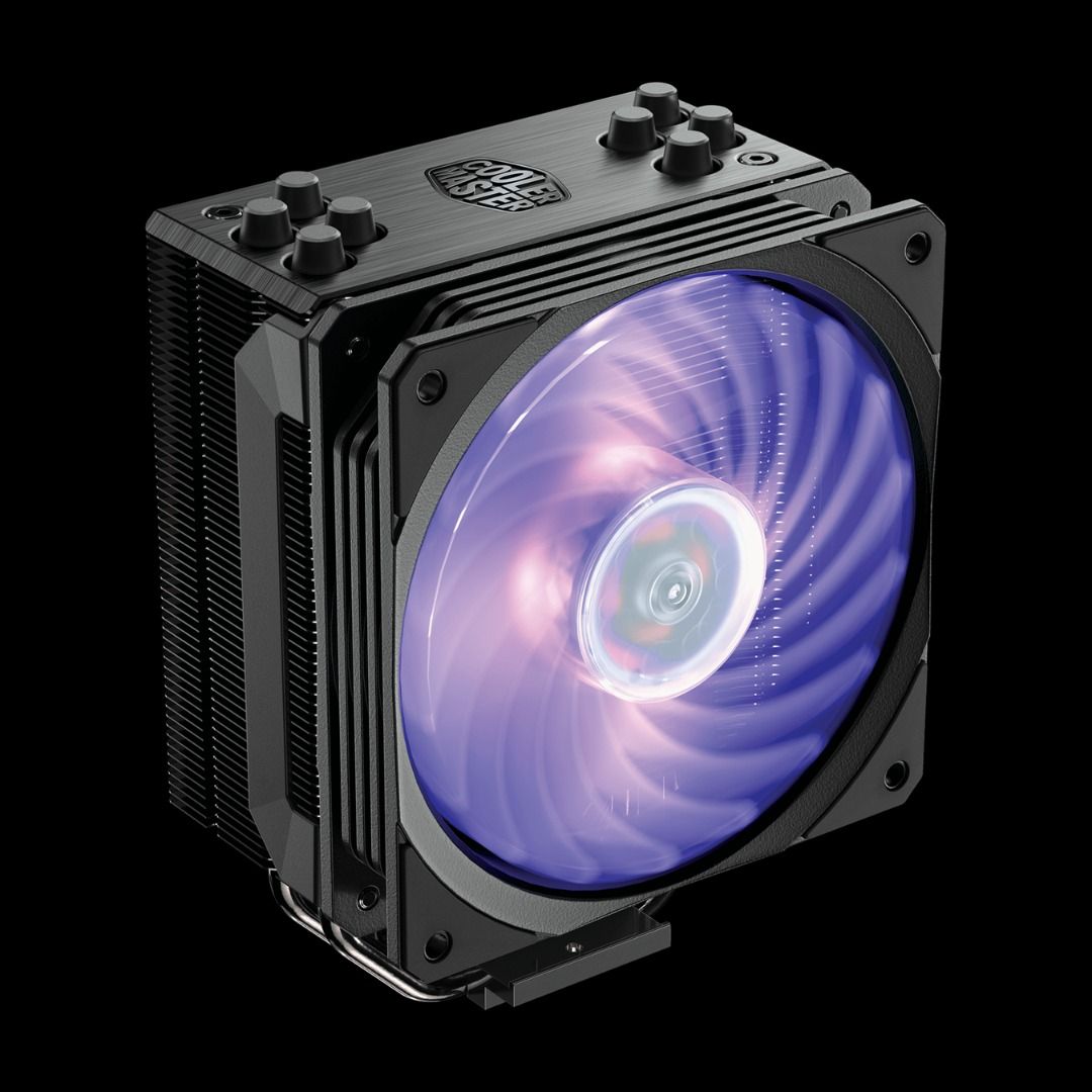 COOLER MASTER HYPER 212 RGB BLACK EDITION WITH RGB CPU COOLER FANS ...